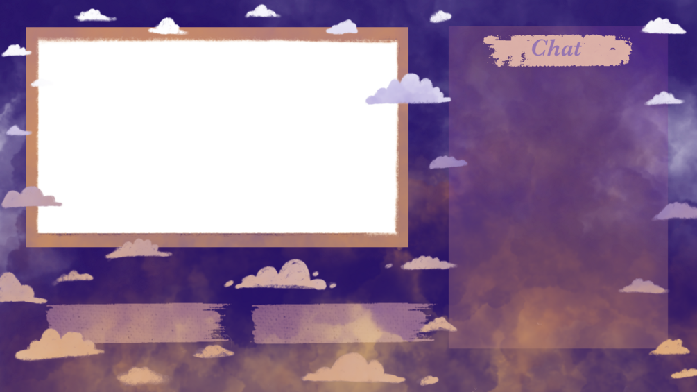 sunset simple twitch livestream youtube overlay dreamy relaxing ...