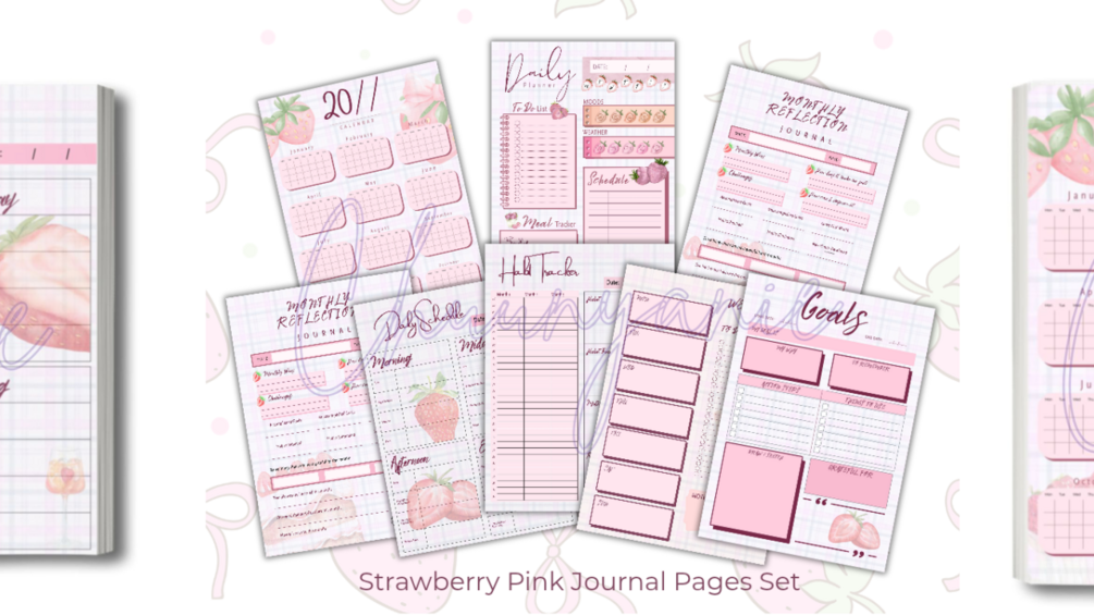𝗦𝗧𝗥𝗔𝗪𝗕𝗘𝗥𝗥𝗬 𝗝𝗢𝗨𝗥𝗡𝗔𝗟 𝗣𝗔𝗚𝗘𝗦 𝗙𝗢𝗥 𝗦𝗔𝗟𝗘🍓🍰