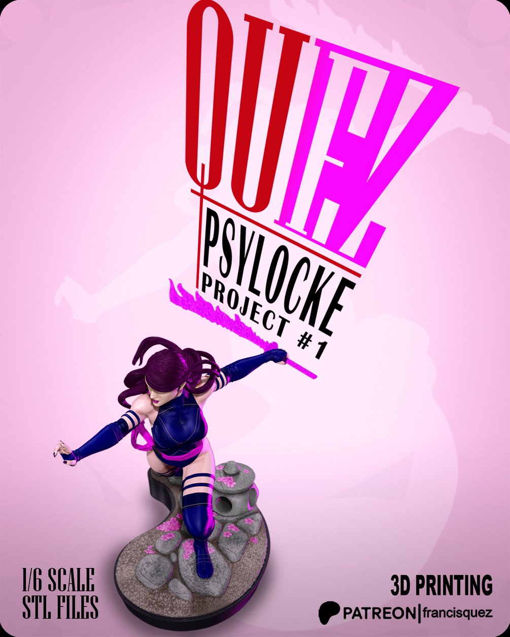 Psylocke 3D printing model