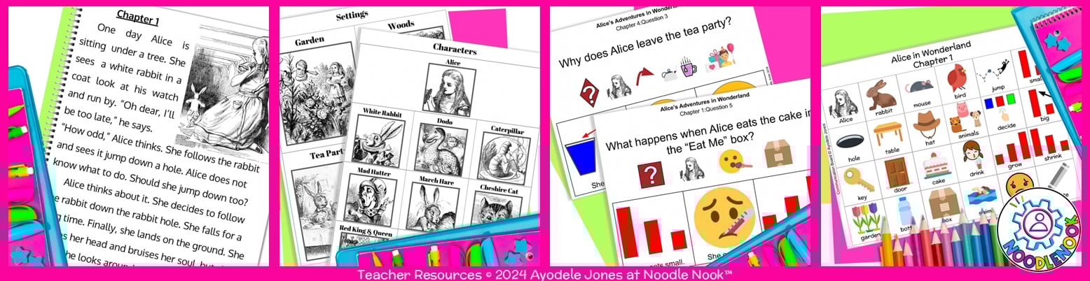 Alice in Wonderland - An Adapted Novel for Special Education
