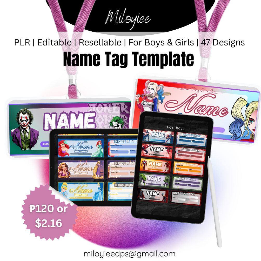 Name Tag Canva Template