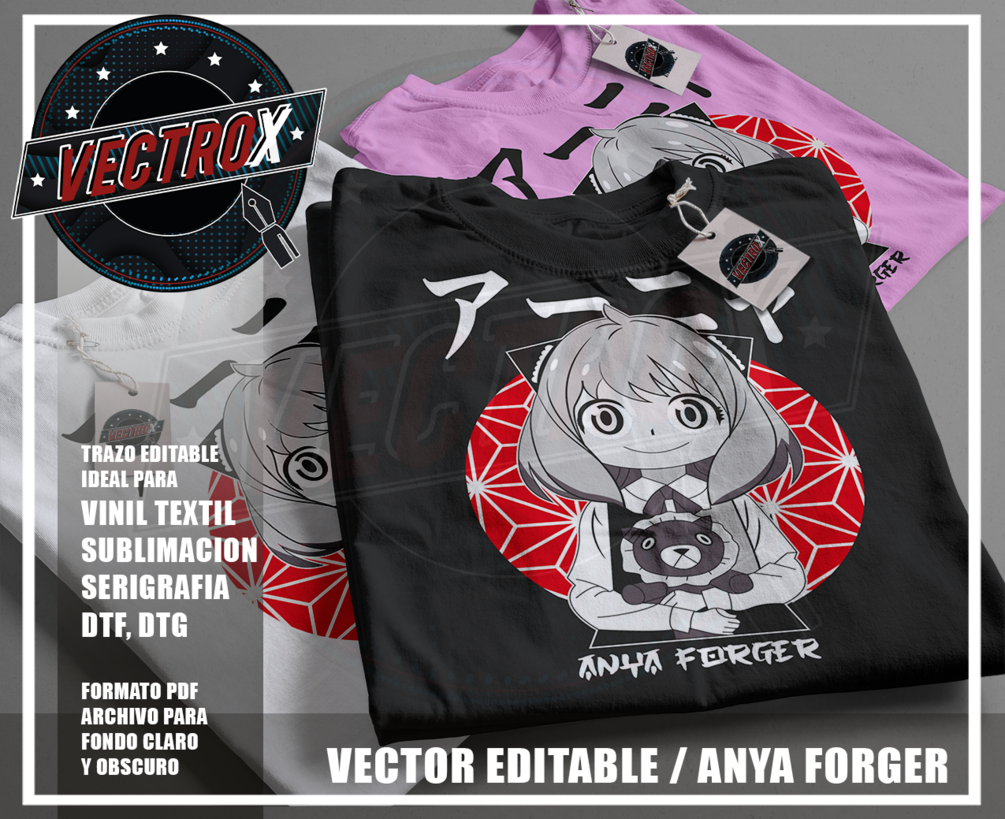 Vector Editable - Anya Forger Spy X Family