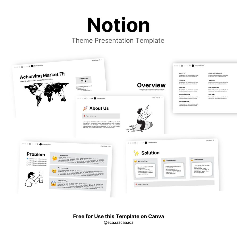 Notion Theme Presentation Template