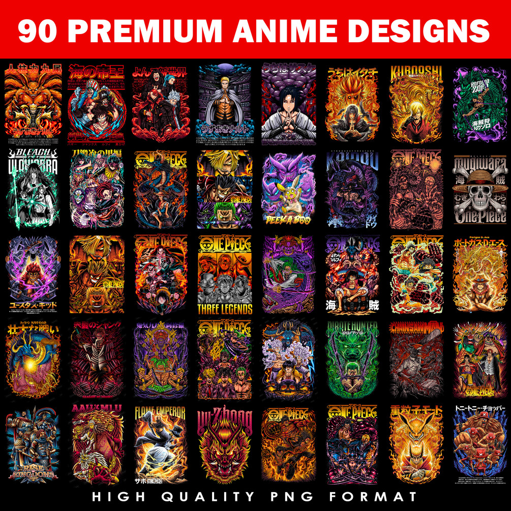 90 Diseños Anime Premium
