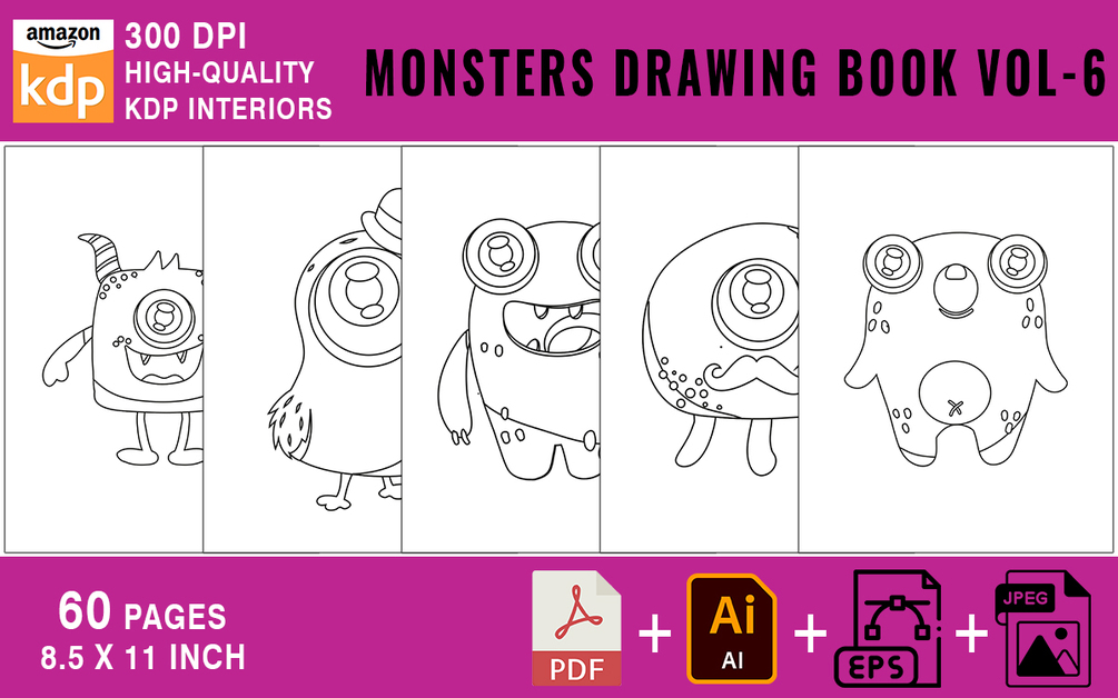 Monsters Drawing Book Vol-6