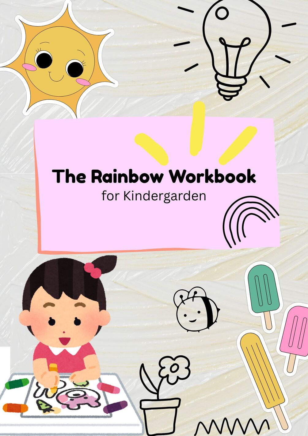 Multi-color border Illustrative Colors for Kindergarden