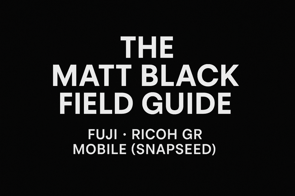 The Matt Black Field Guide