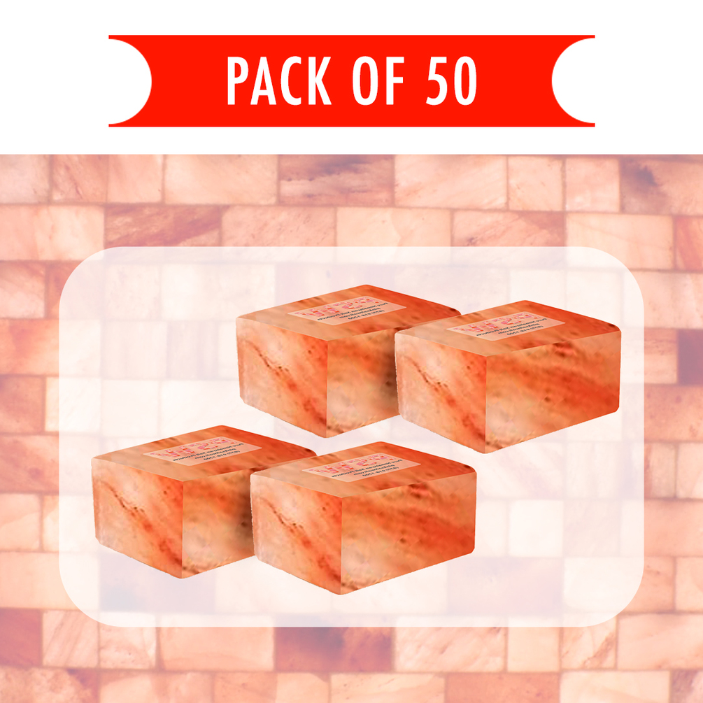 Himalayan Salt Blocks 4″(L) x 4″(W) x 2″(H) – Pack of 50