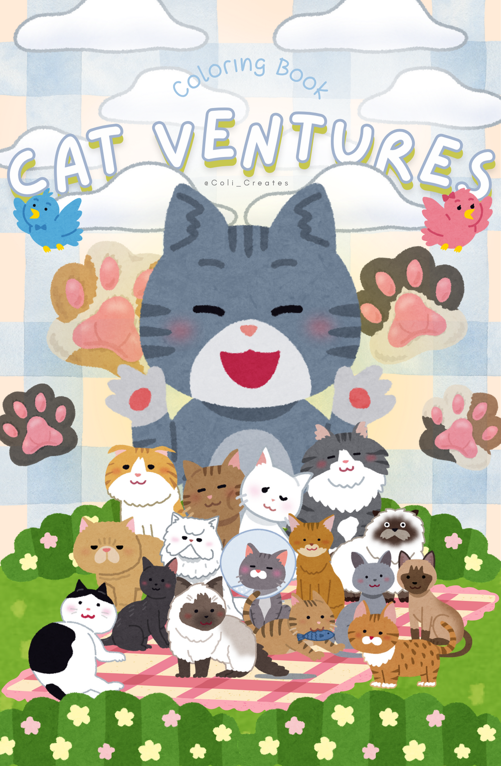 🐾📘Cat Ventures [Coloring Book/ Busy Book for kids]