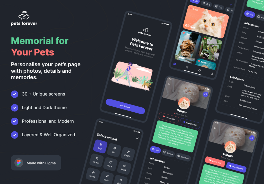 Pets UI App Template
