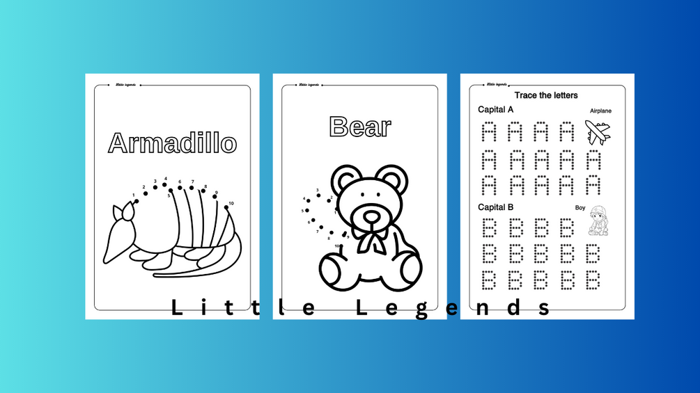 Printable A4 dot-to-dot, Trace the letters, capital letters