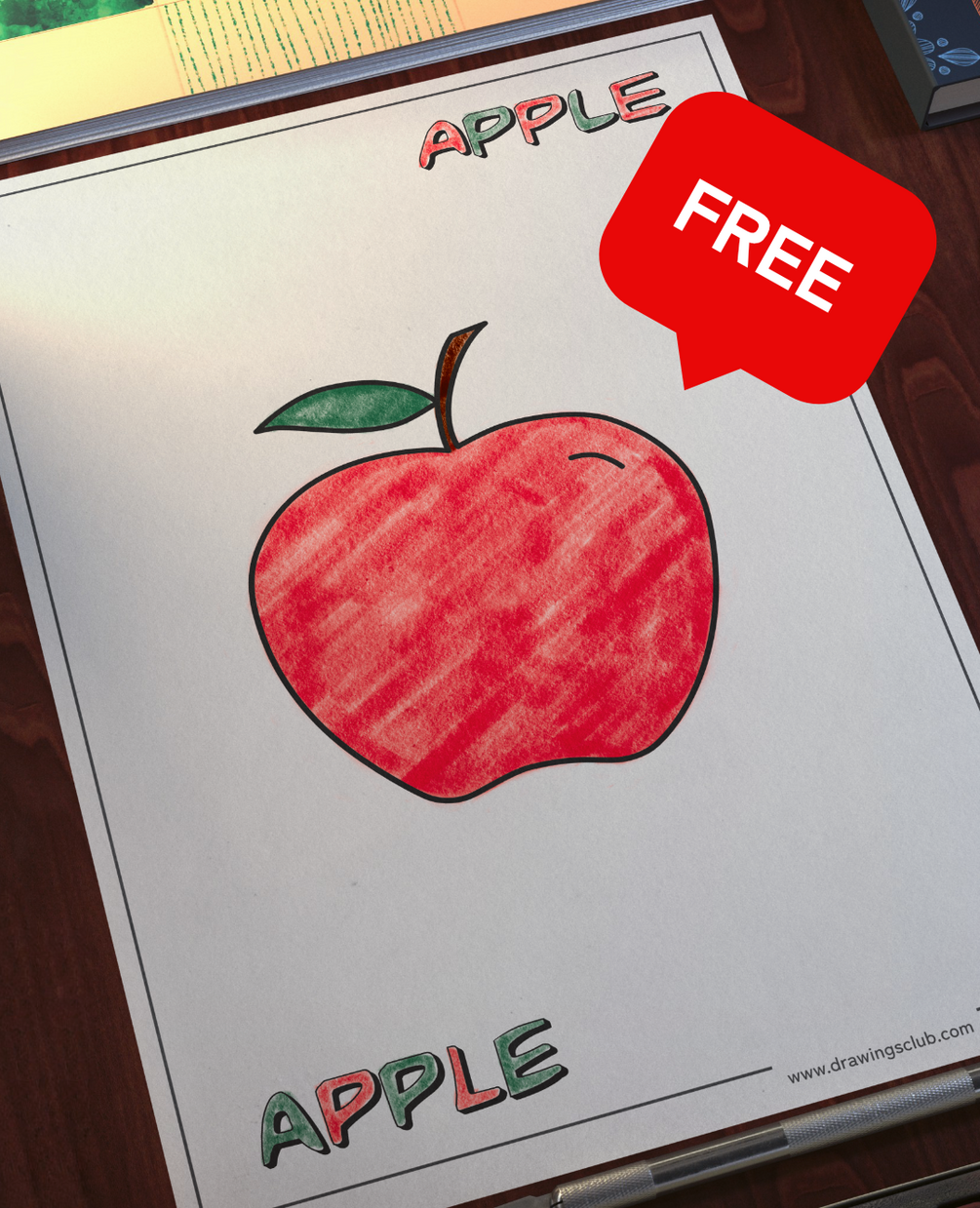 FREE Drawing for coloring "Fruits vol.1"