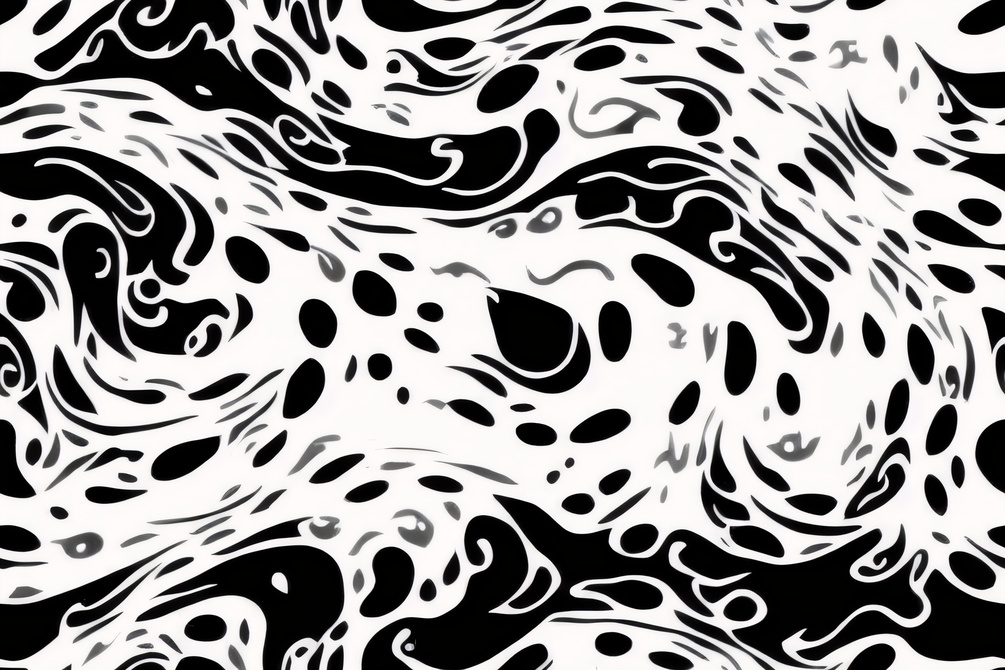 Strange Black and White and Colored Swirling Abstract Patterns - Pack ...