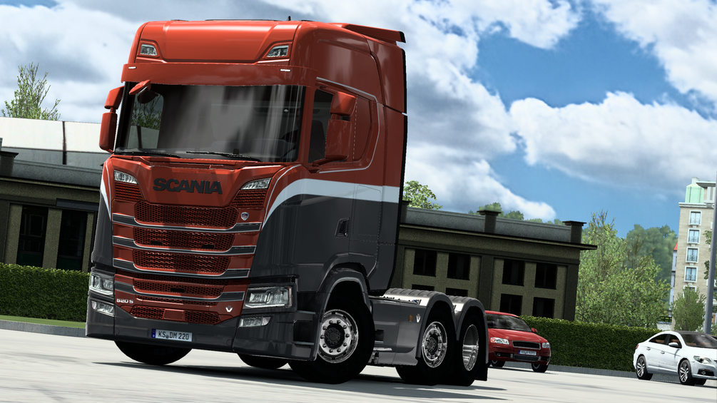 [Scania S Next Gen] Orange and Grey Skin