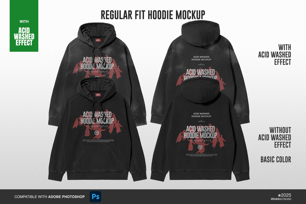 Regular Fit Hoodie Mockup