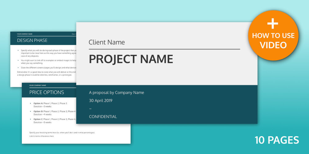 UX Design Project Proposal Template