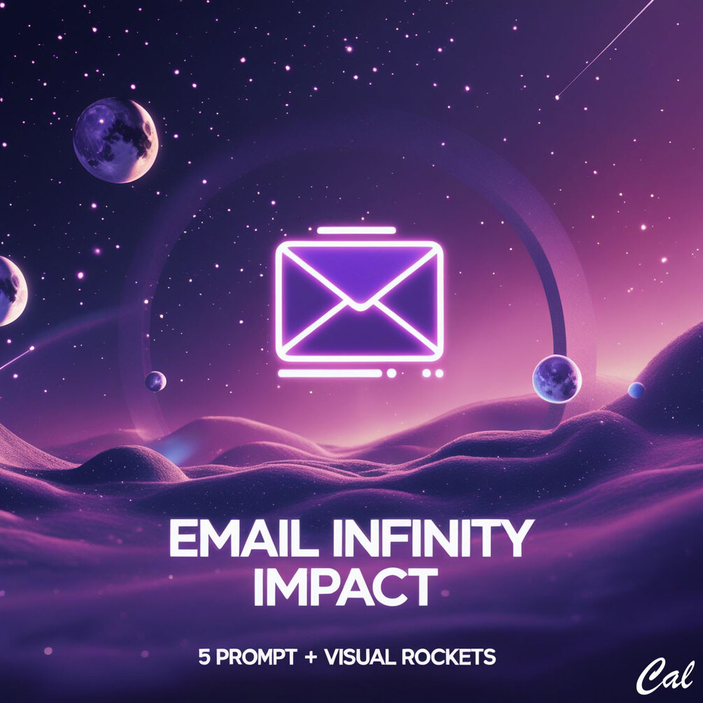 🚀EMAIL INFINITY IMPACT – 5 Prompt + Visual Rockets 🚀