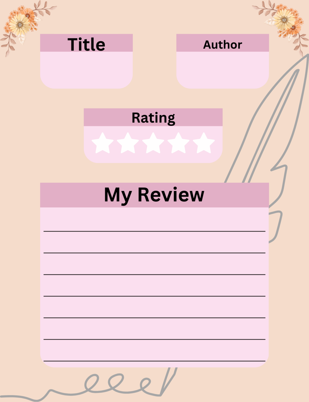 Book Review Sheet