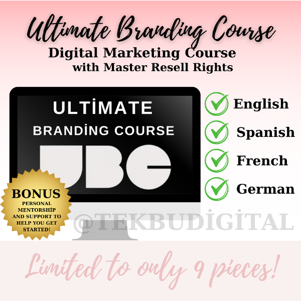 UBC Ultimate Branding Course w/ Master Resell Rights Digital Marketing ...