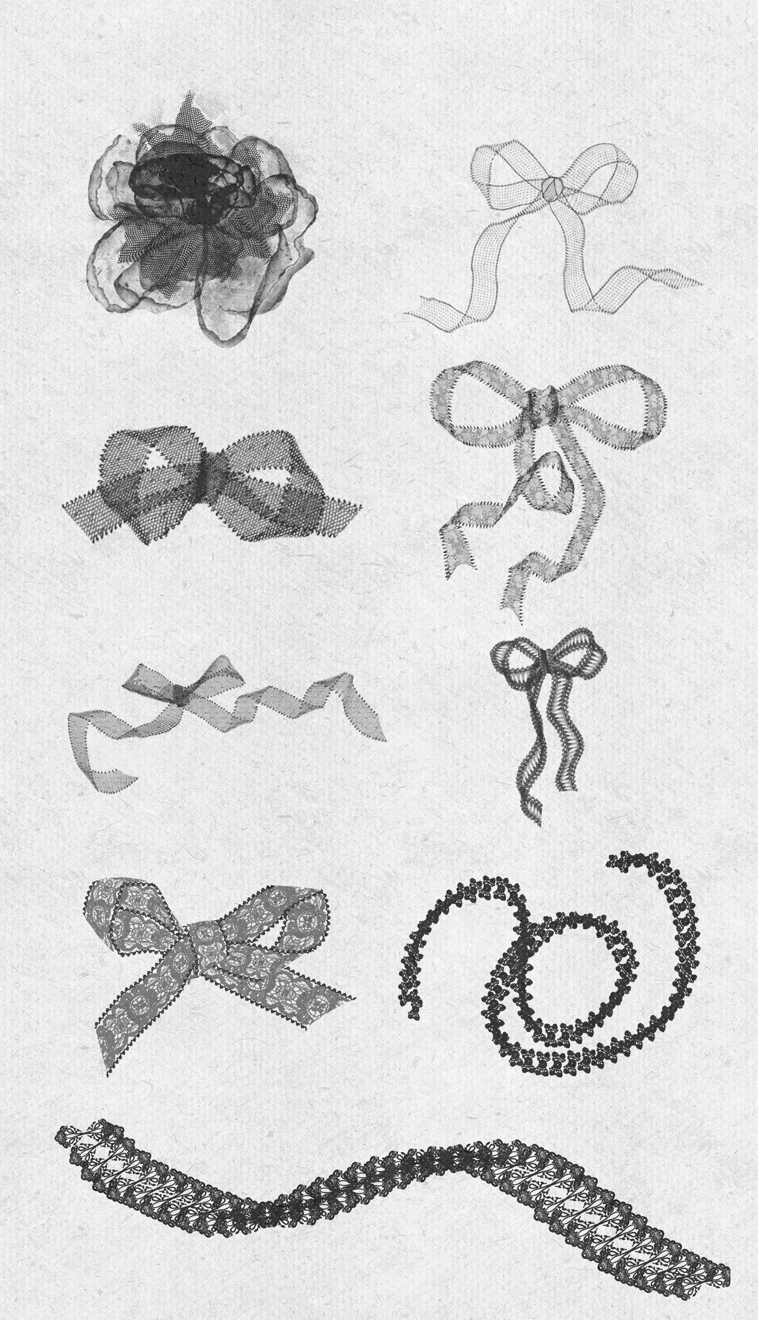Sheer Ribbon & Mesh Brushes for Procreate – Transparent Flow and ...