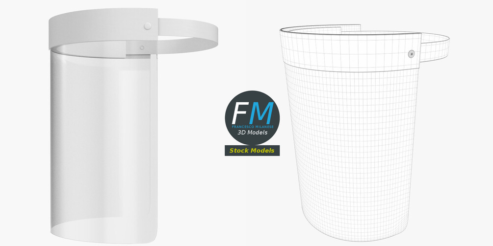 3D MODEL - Acrylic face shield