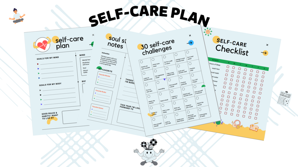 Self Care Checklist, Self-Care Planner, Selfcare Journal Tracker ...