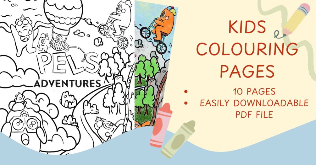 Pel's Adventures: Colouring Book