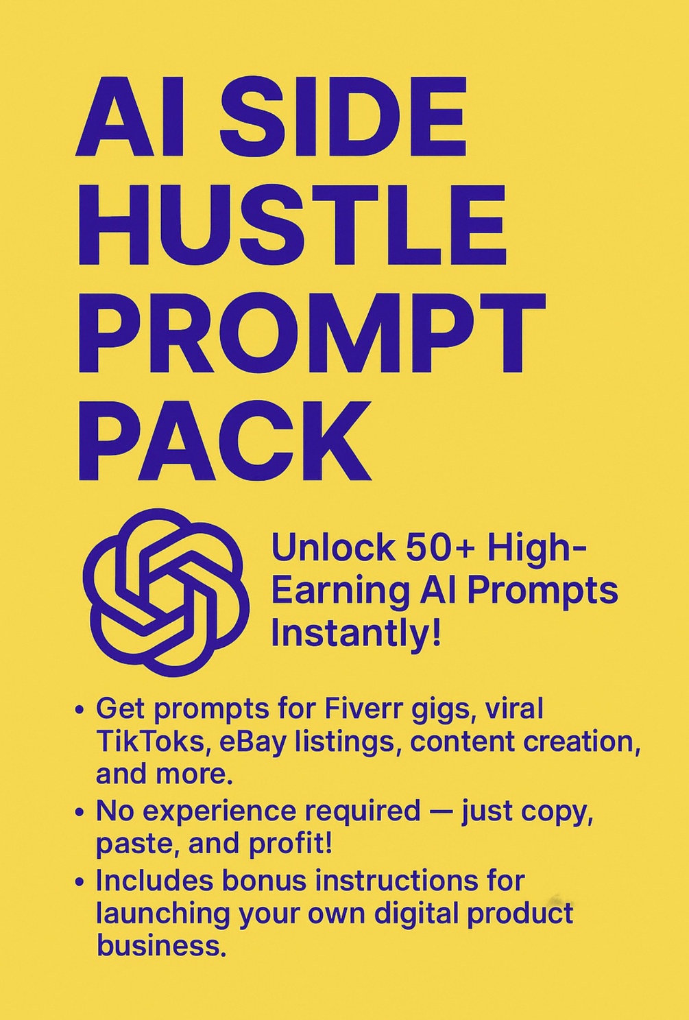 Free AI Side Hustle Prompt Starter Pack