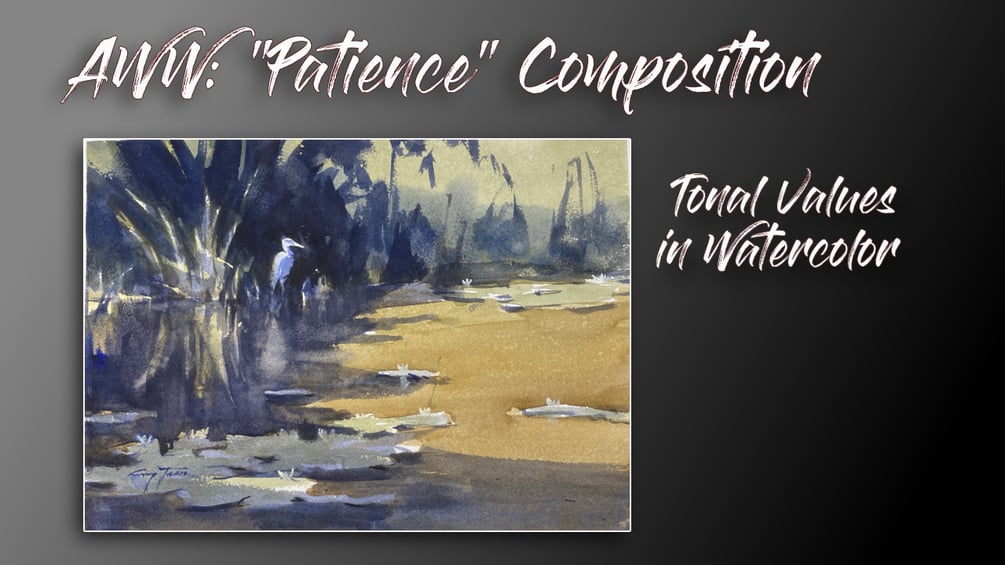 Advancing with Watercolor: "Patience" Tonal Values