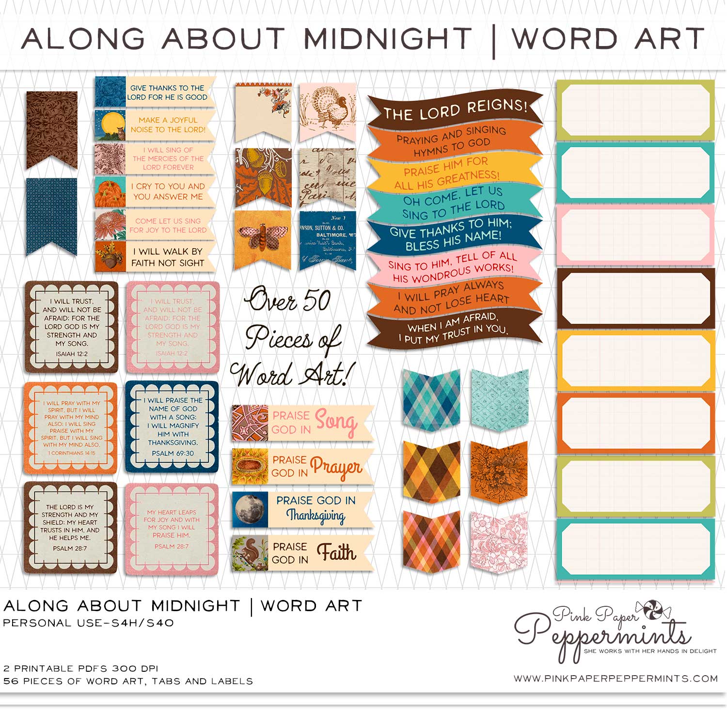 Along About Midnight | Word Art & Tabs
