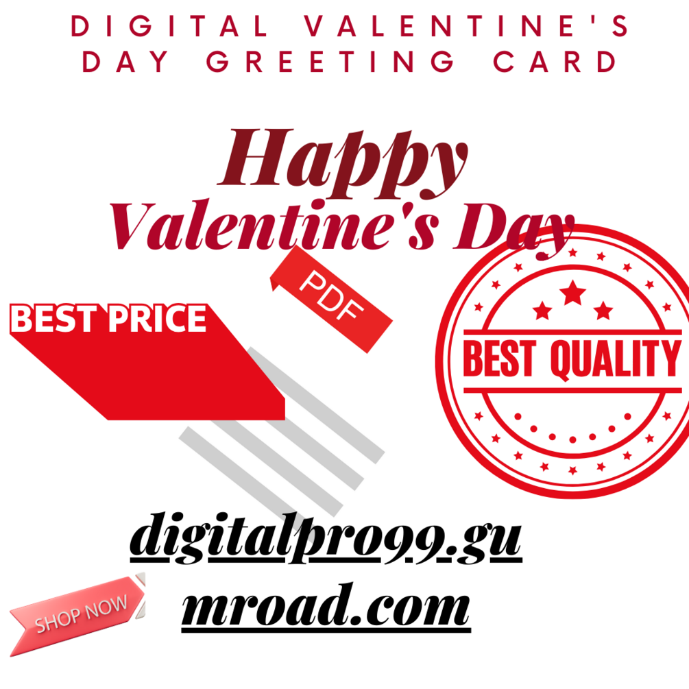 Digital Valentine's Day greeting card