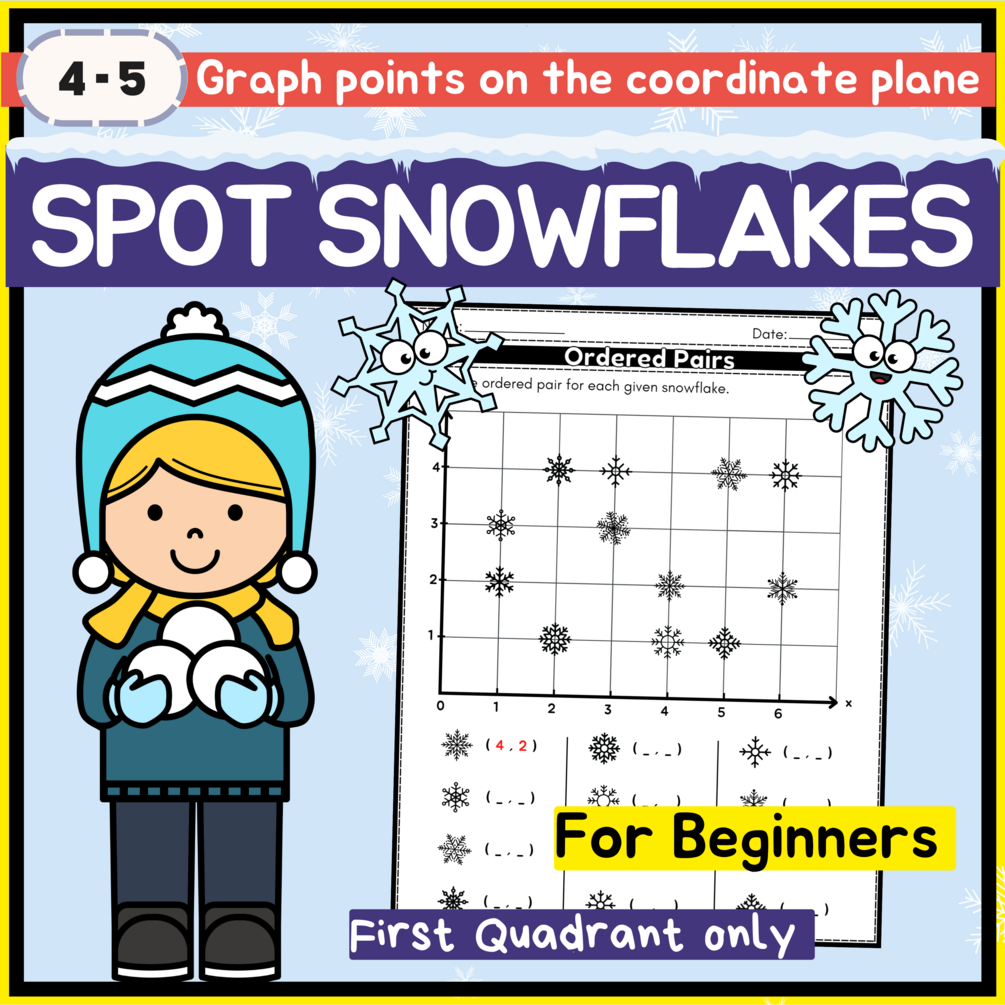 Winter Math Activities - Plotting Ordered Pairs - Coordinate Plane ...
