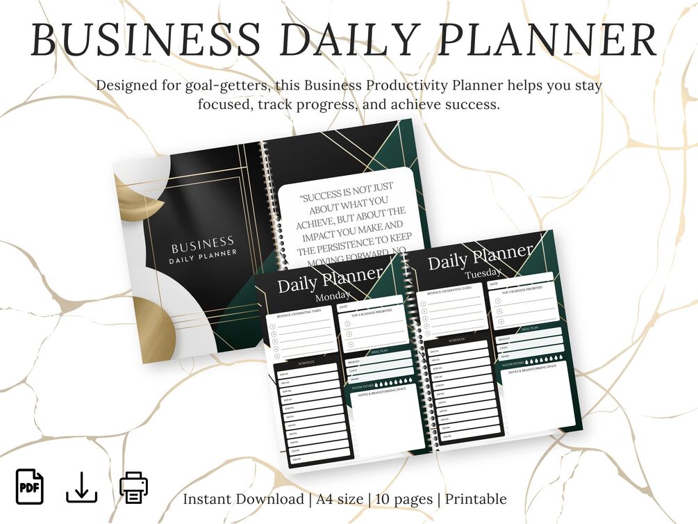 Daily Business Planner | Printable