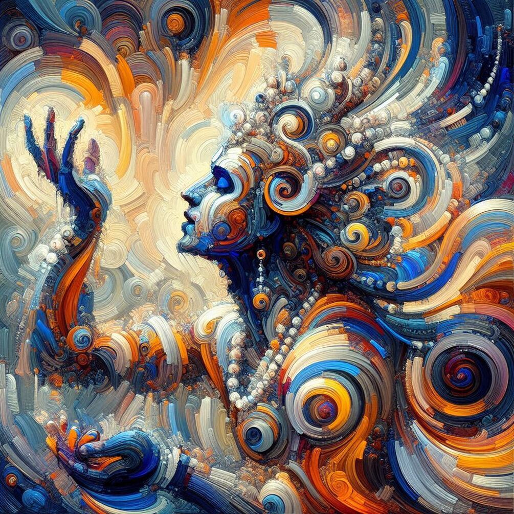 🎨 Explore the Divine: Abstract Expressionism Images of God 🙏 #DivineArt