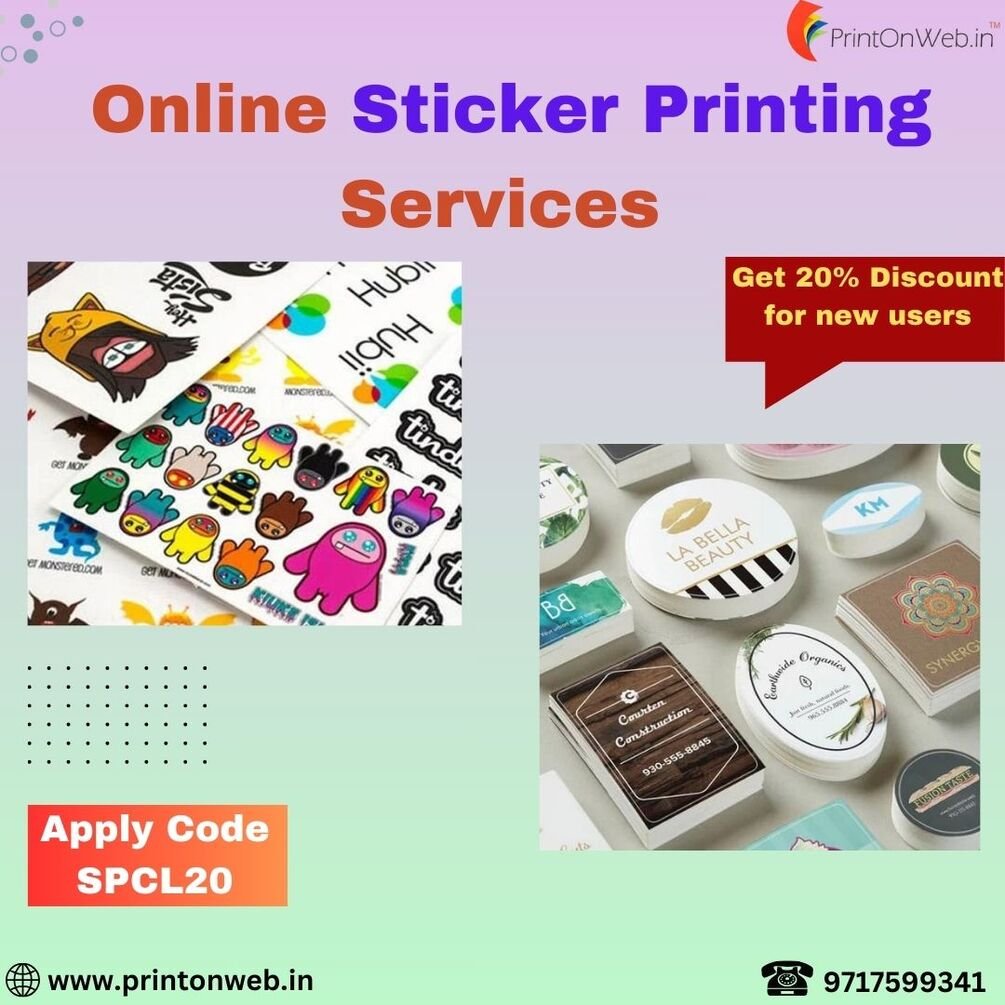 Order Custom Sticker Printing Services in India - Fast & Affordable