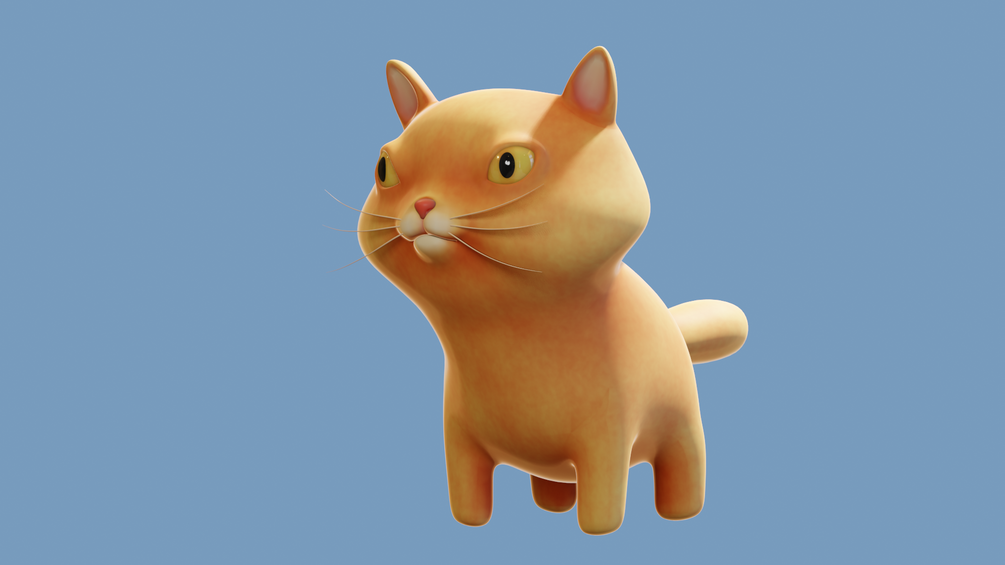 Free 3d cartoon cat rig (blender)