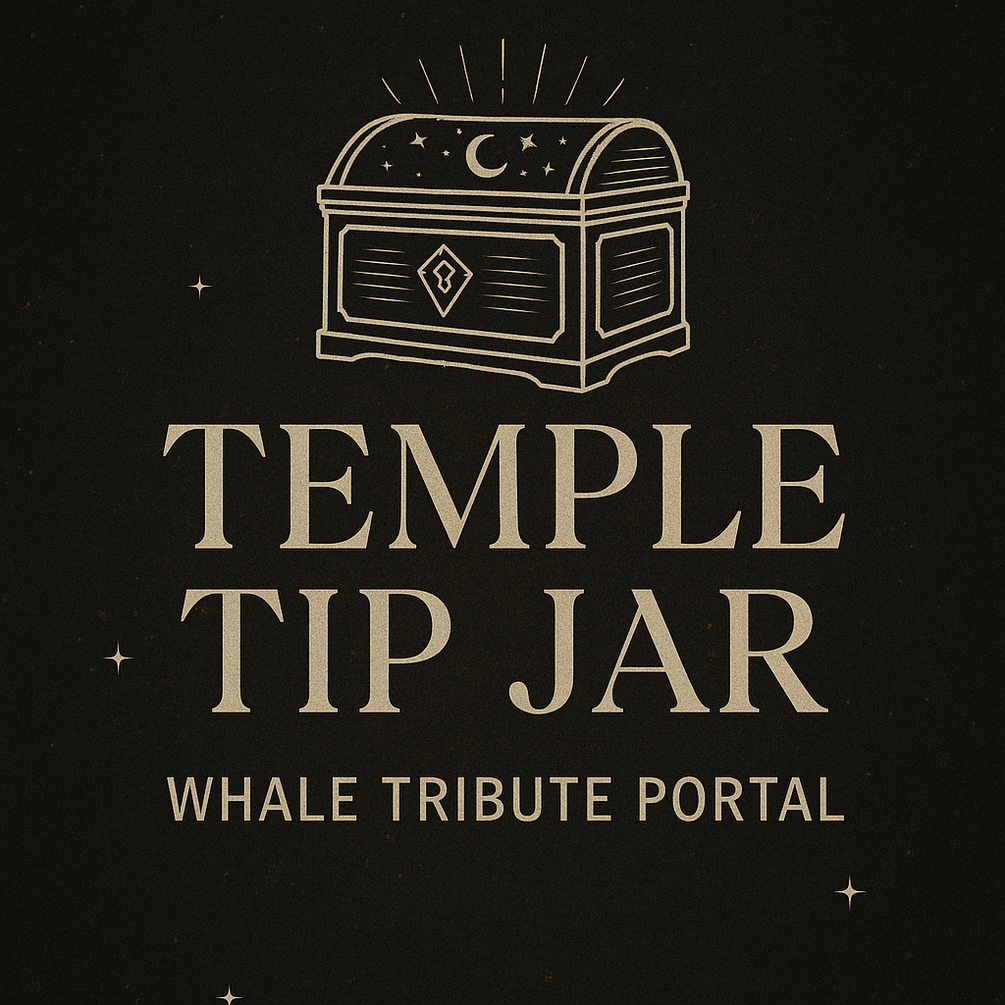 Temple Tip Jar/ Moby Dick Tribute Portal
