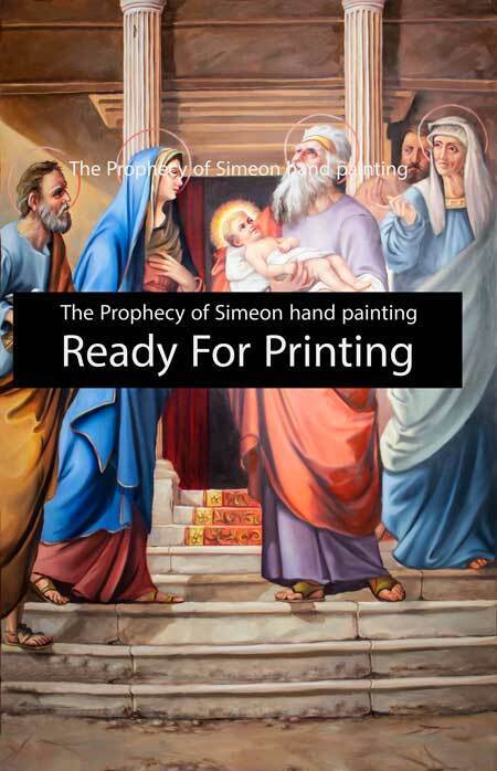 The Prophecy of Simeon hand painting - Ready For Printing ( 8000 px ...