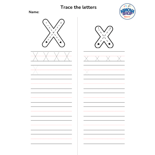 ALPHABET TRACING A–Z Uppercase + Lowercase Practice