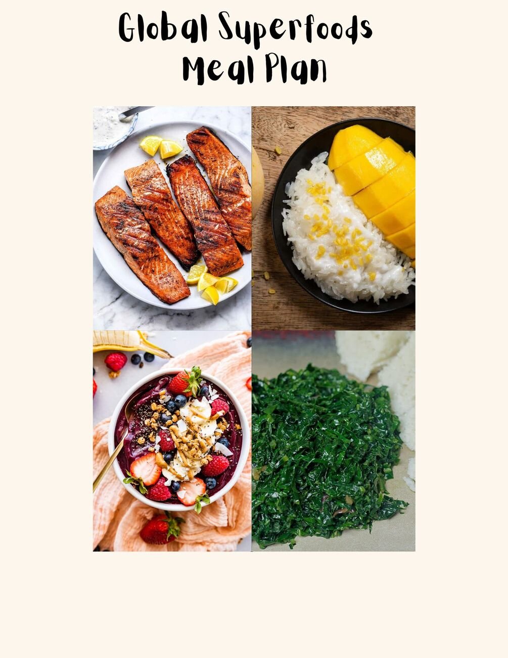 Global Superfoods Meal Plan