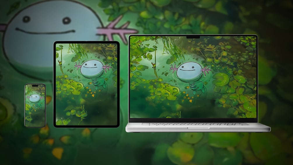 Wooper 96/214 Extended Pokémon Artwork Wallpaper