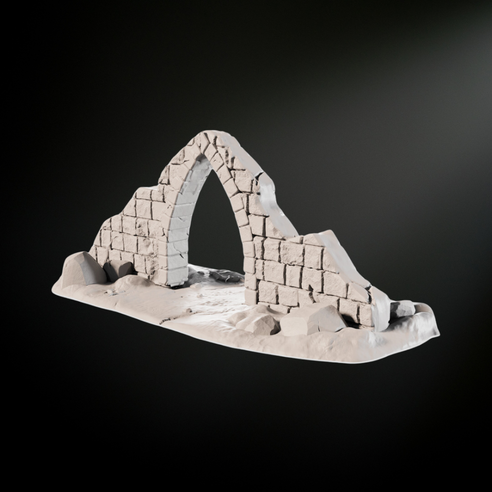 Ruined Gate STL File – Medieval Fantasy Scenery for Wargaming, DnD, RPG ...