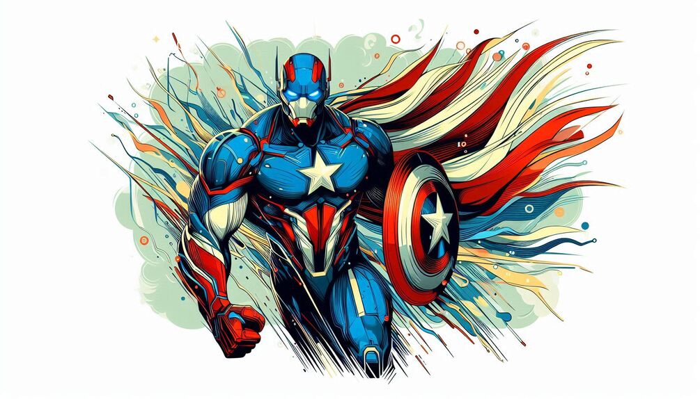 "Unleash Your Inner Hero with Captain America Superhero Images! 🦸‍♂️🇺🇸"