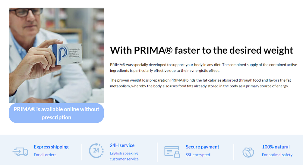 Prima Weight Loss Diet Pills UK