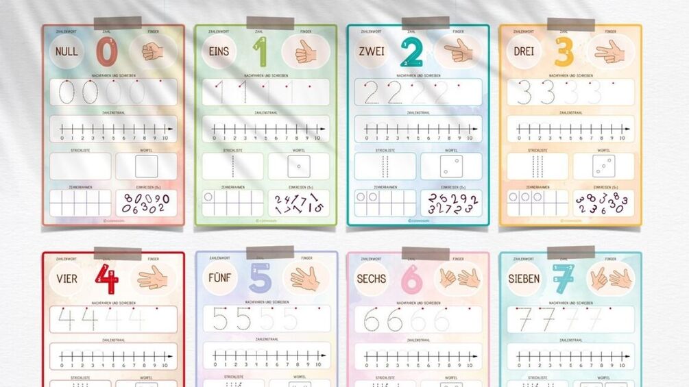 DISCOVER WORKSHEETS NUMBERS 0-10