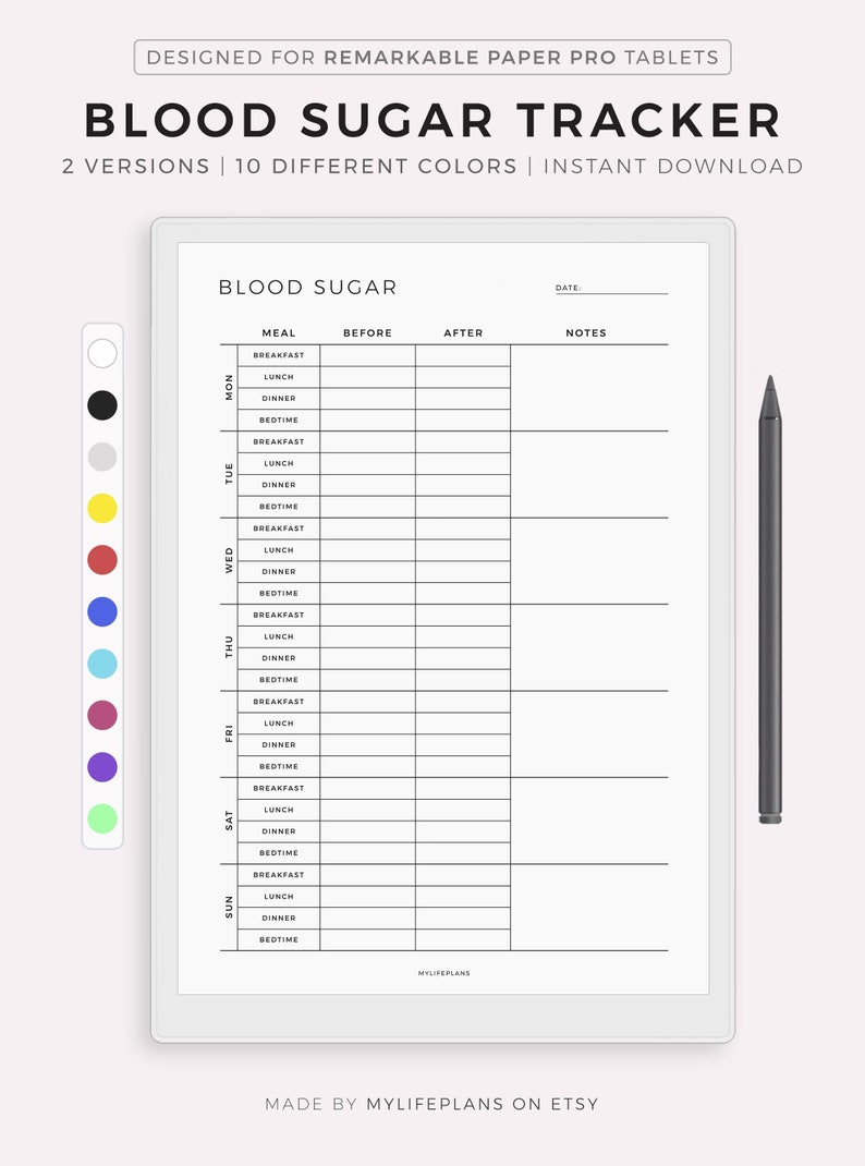 Blood Sugar Planner: Manage Your Health with Confidence