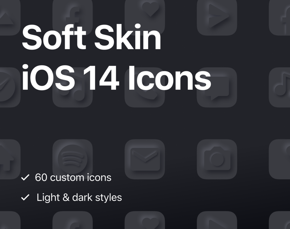 Soft Skin — iOS 14 Icons // A simple, 3d icon set