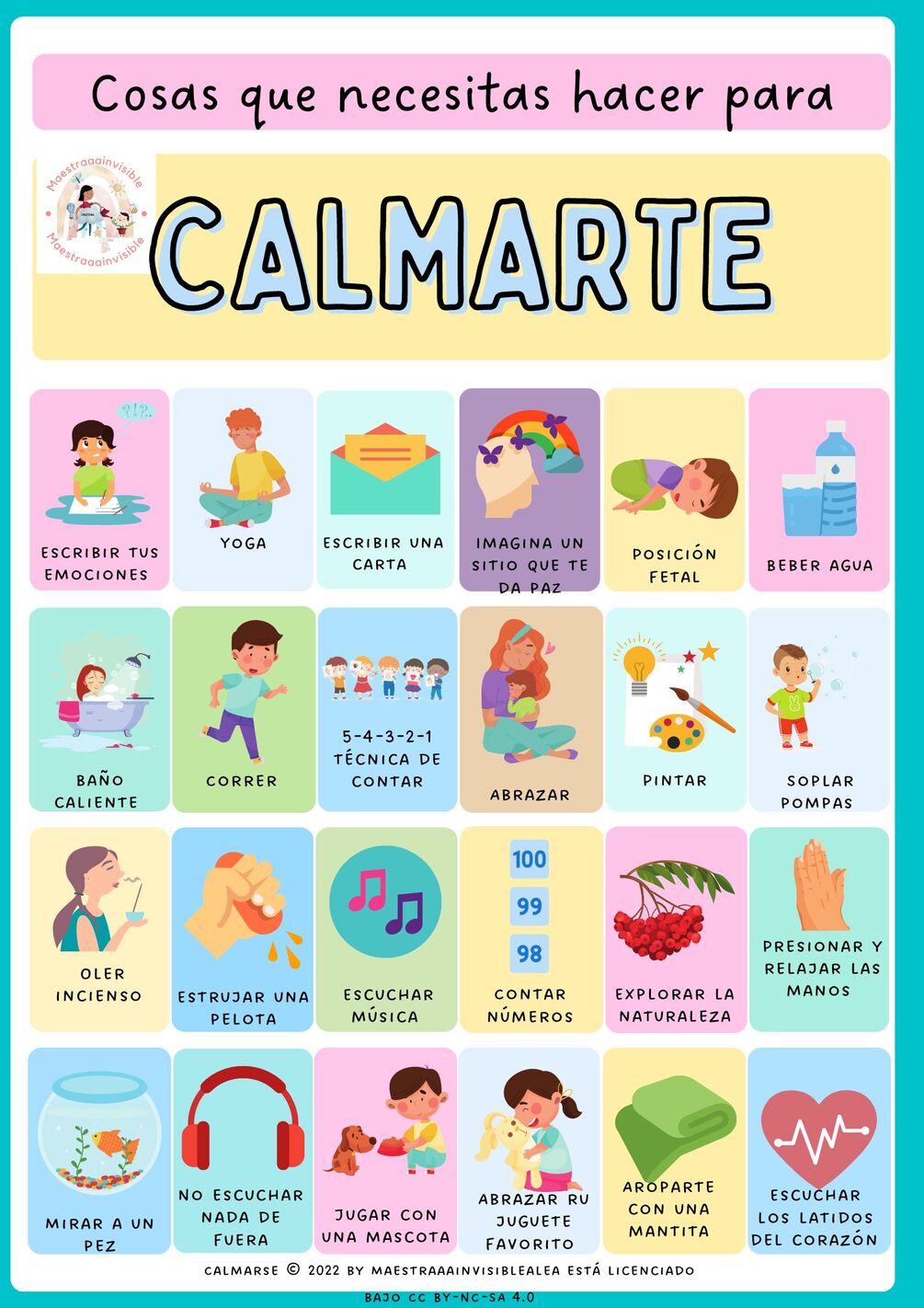 CARTEL PARA CALMARSE