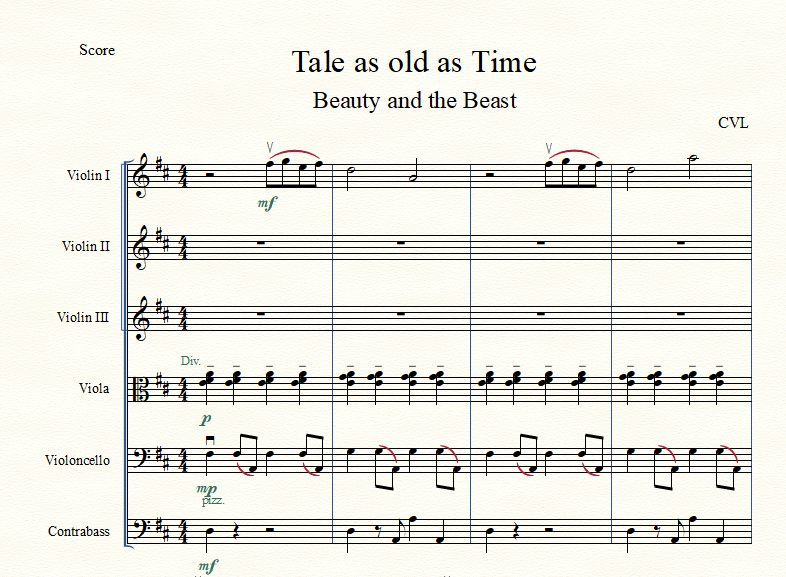Tale as old as time - La Bella y la Bestia - Disney - Orquesta de cuerdas