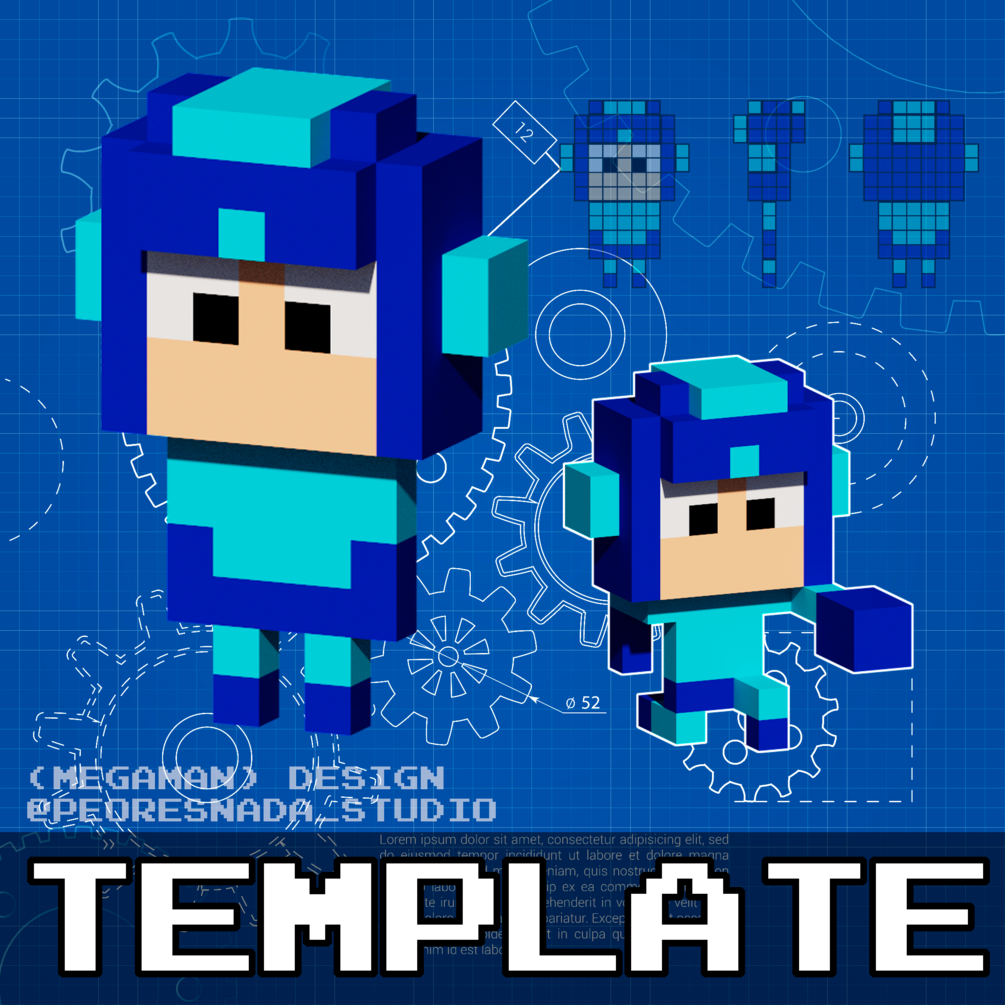 Megaman 2D/3D Template